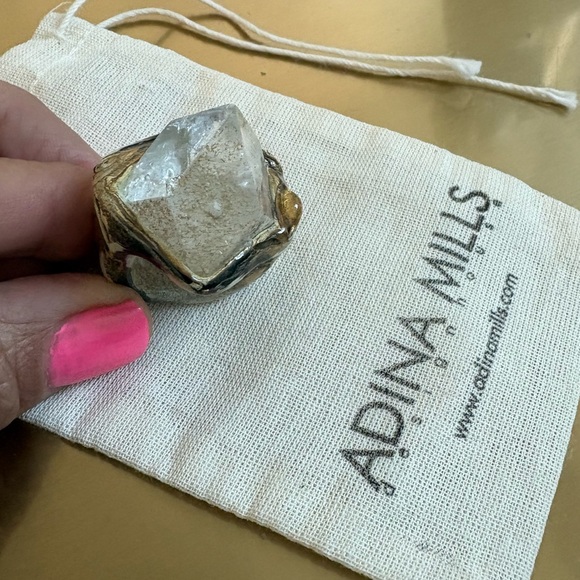 adina mills | Jewelry | Ooak Authentic Adina Mills White Quartz Pyramid ...